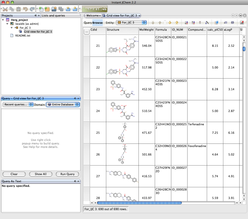 A Review of Instant JChem – Macs in Chemistry